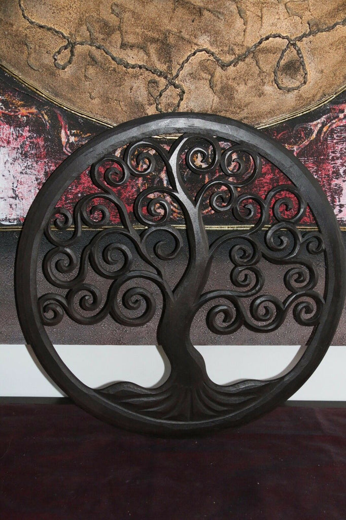 NEW Balinese Carved MDF/Wood Wall Panels - TREE OF LIFE - 3 Colours Av ...