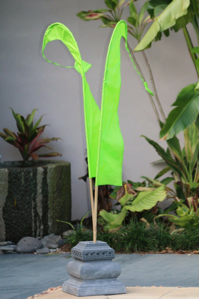 NEW Small Bali Umbul Flags with Pole - Bali Flag Table Decor - 11 Colo ...