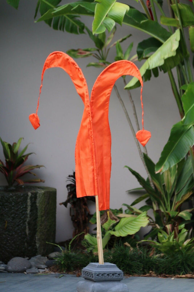 NEW 1m Bali Umbul Flags with Pole - Bali Flag Table Decor - 11 Colours ...