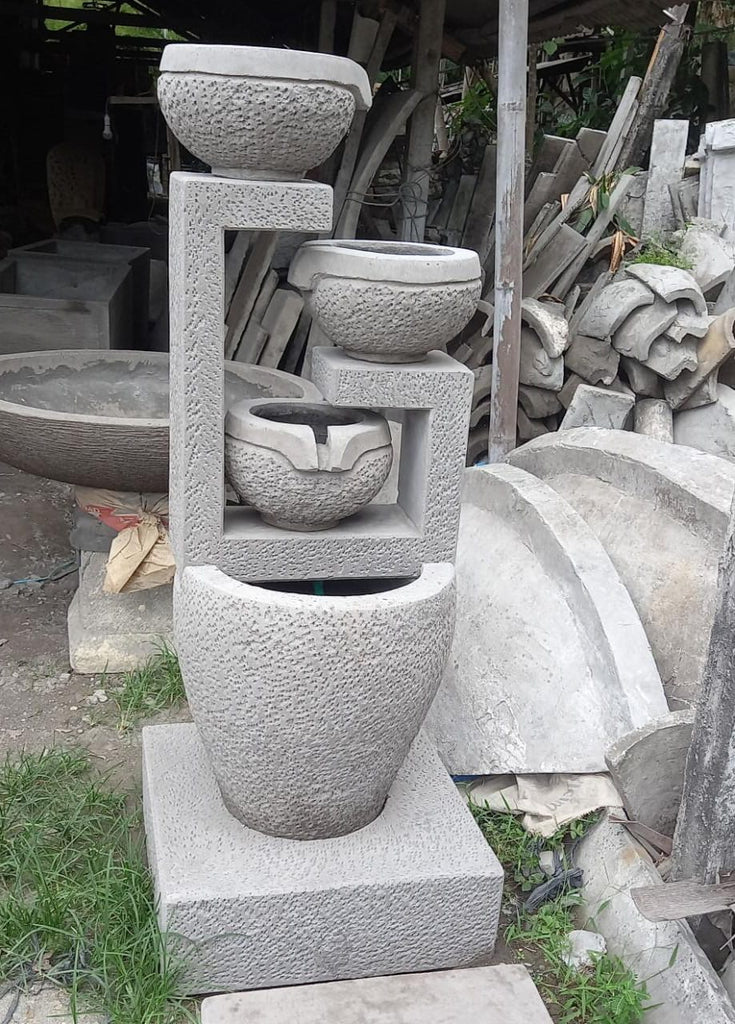 NEW Balinese Cascading Vessel Water Feature - Bali Water Feature - Bal ...