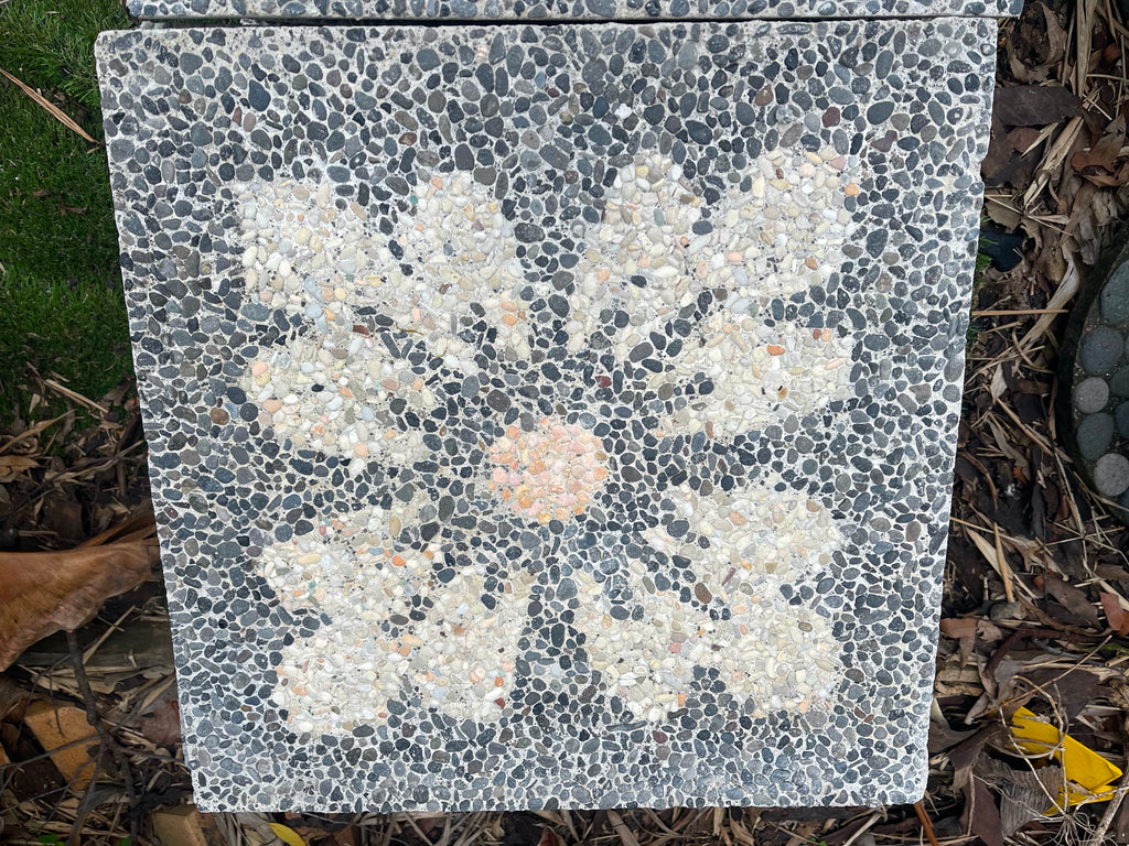 Brand New Balinese Motif Hand Crafted Concrete / Pebble Inlay Stepping ...