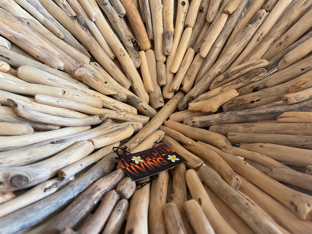 NEW Balinese Hand Crafted Wooden Stick Bowl - Wood stick Fruit Bowl 40 ...