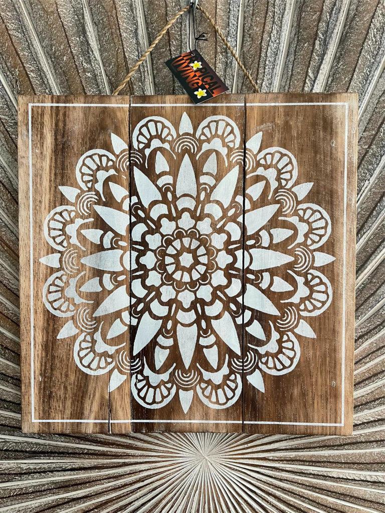 NEW Balinese Hand Crafted Mandala Print Wall Art - Bali Mandala Print ...