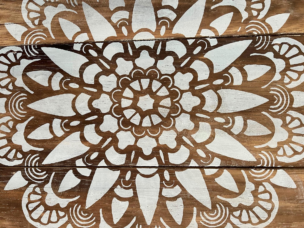 NEW Balinese Hand Crafted Mandala Print Wall Art - Bali Mandala Print ...