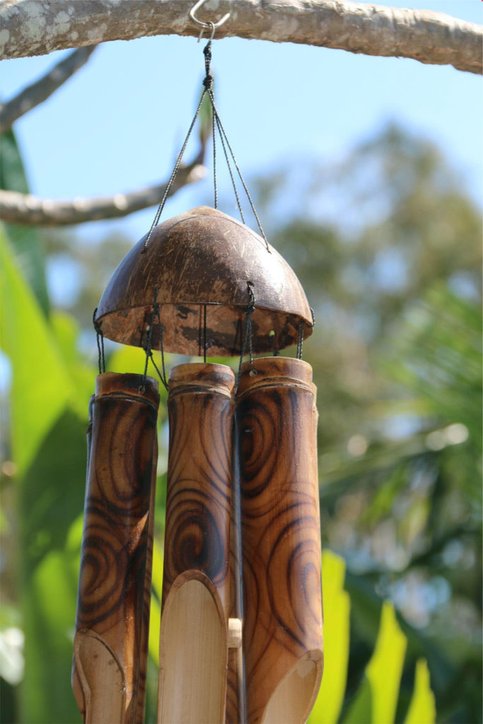 NEW Balinese Coconut / Bamboo Wind Chime - Traditional Bali Bamboo Win – Tropical Living QLD