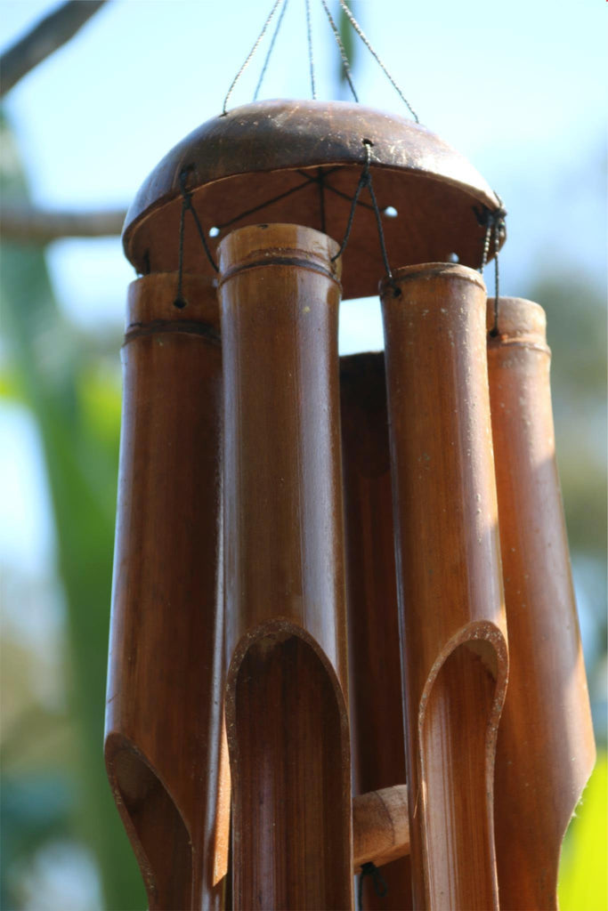 NEW Balinese Coconut / Bamboo Wind Chime - Traditional Bali Bamboo Win – Tropical Living QLD