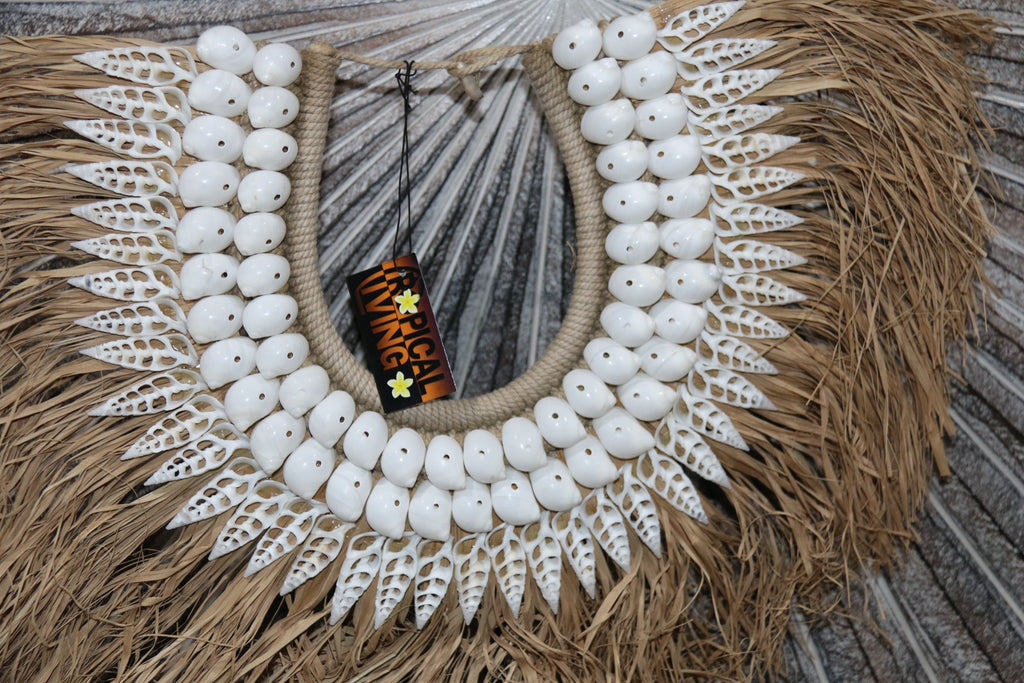 NEW Hand Crafted Balinese Shell Tribal Neck Piece - Primitive Shell ...